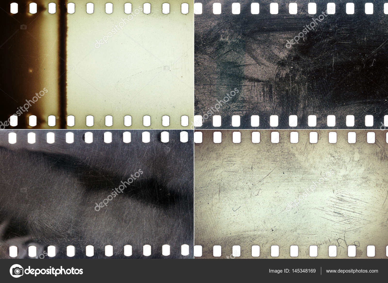 Set of film textures Stock Photo by ©Taigi 145348169