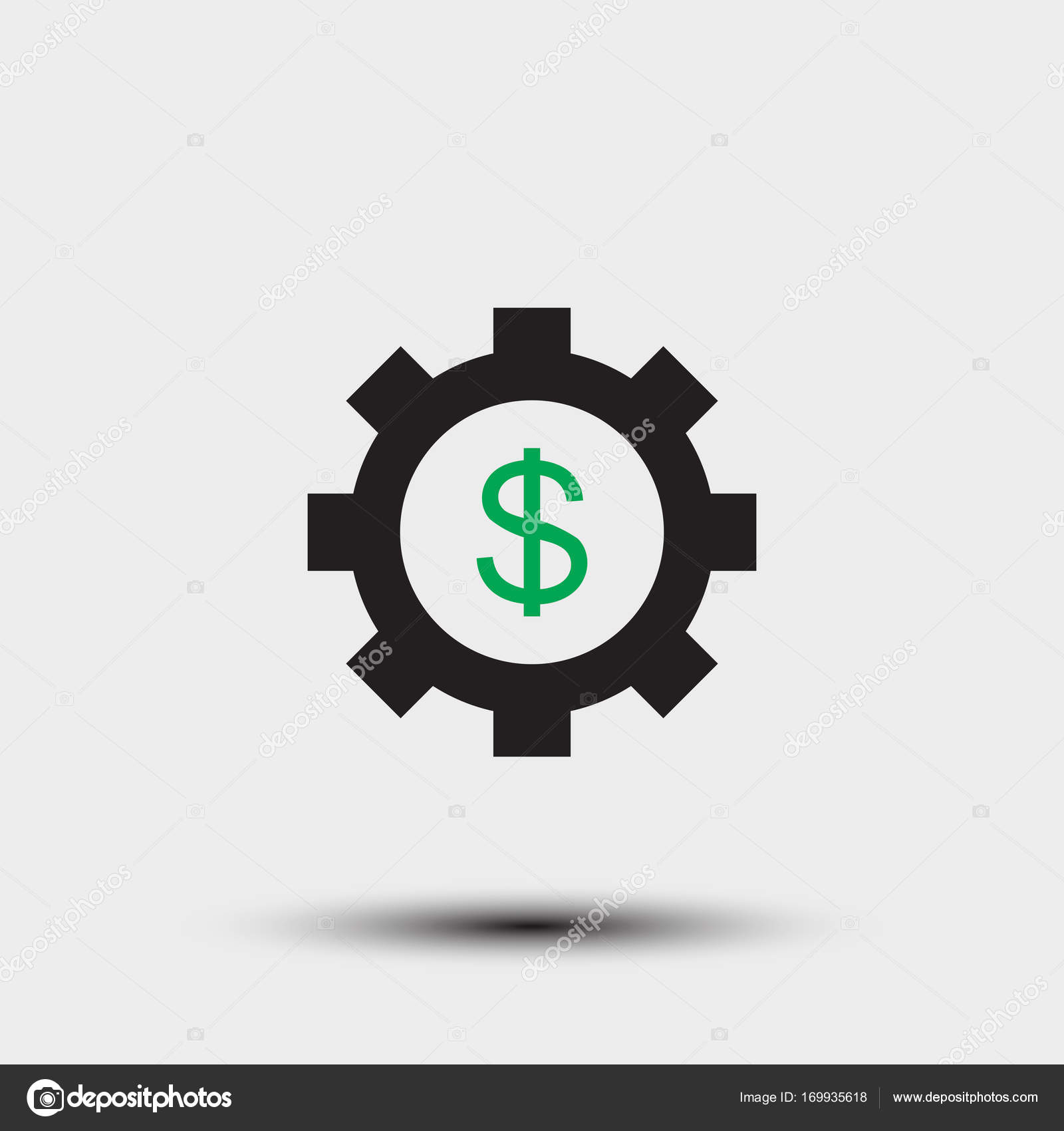 Development Cost vector icon. Style is flat symbol, rounded angles ...