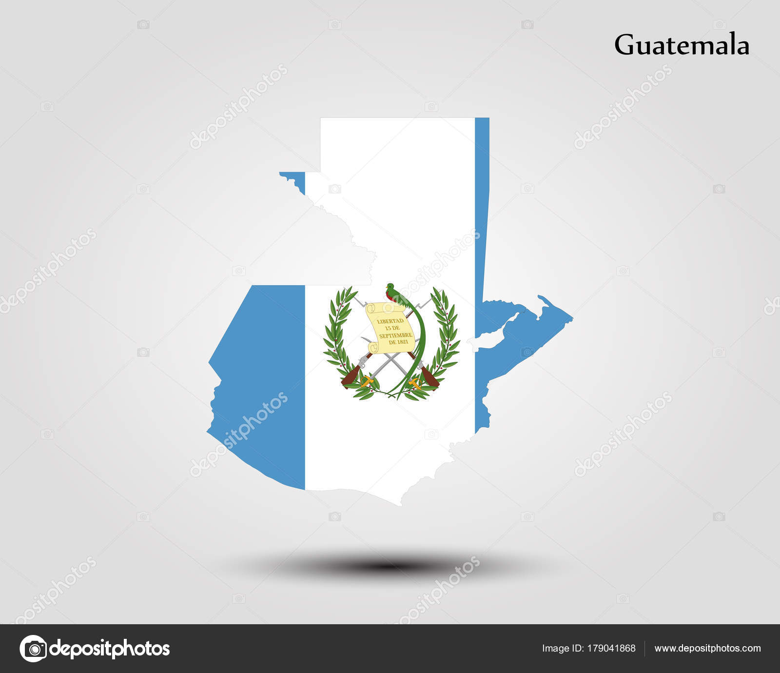 Map of Guatemala Stock Vector by ©Uglegorets 179041868