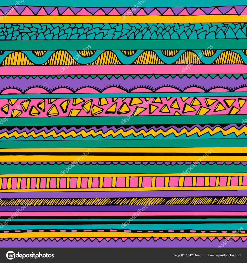 Bright Tribal Patterns Backgrounds