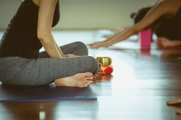 Yoga practice exercise class - Stock Image - Everypixel