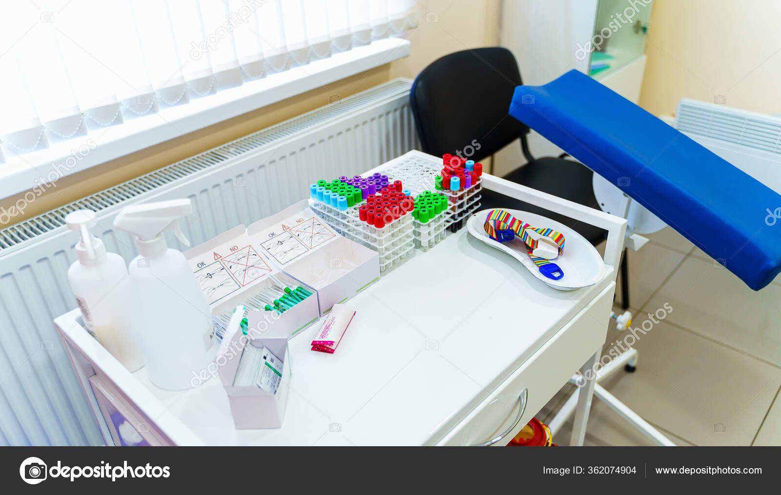 Rack Tubes Testing Laboratory Hematology Pneumonia Diagnosing Covid ...