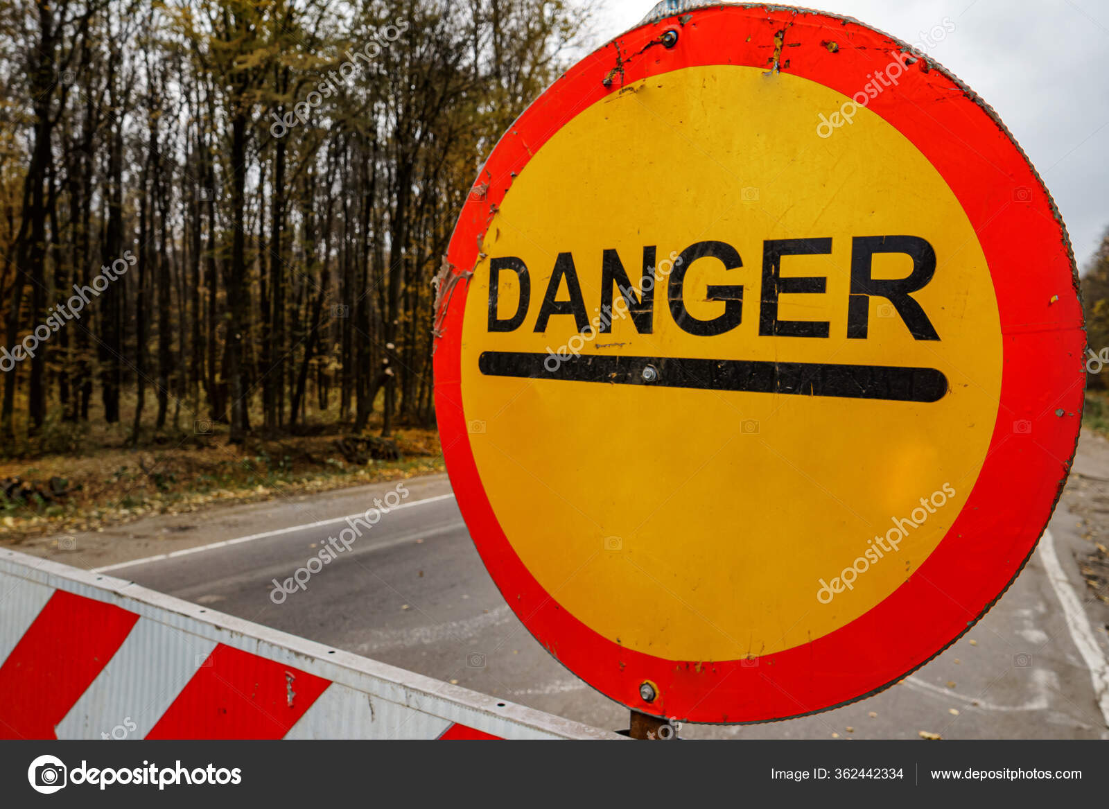 Danger Road Sign