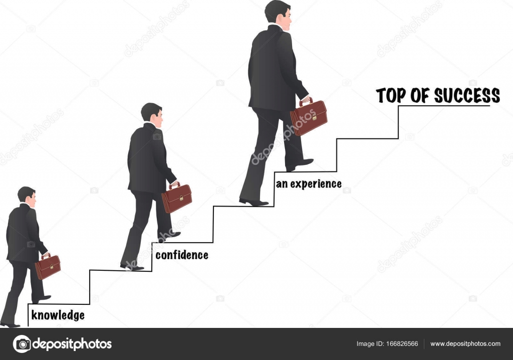 Career growth, ladder, illustration, career growth Stock Vector Image ...