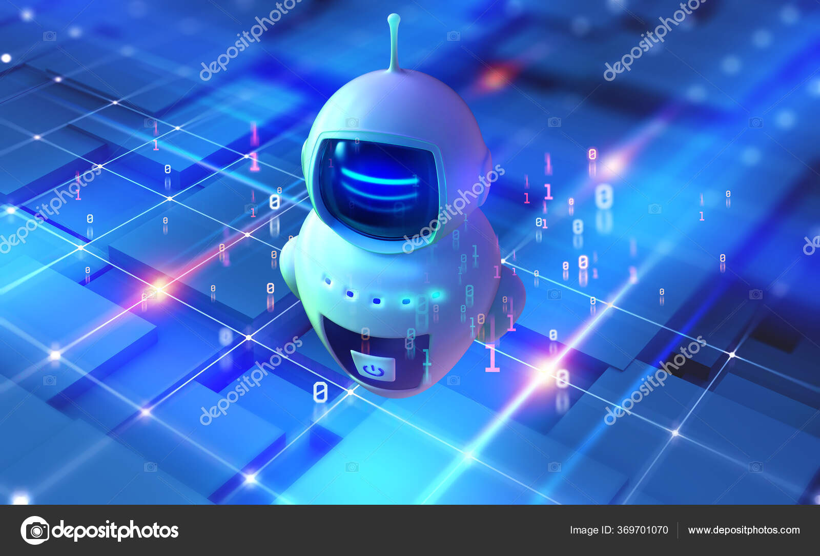 Internet Bot Cyberspace Digital Technology Wireless Networks Bot Robot ...