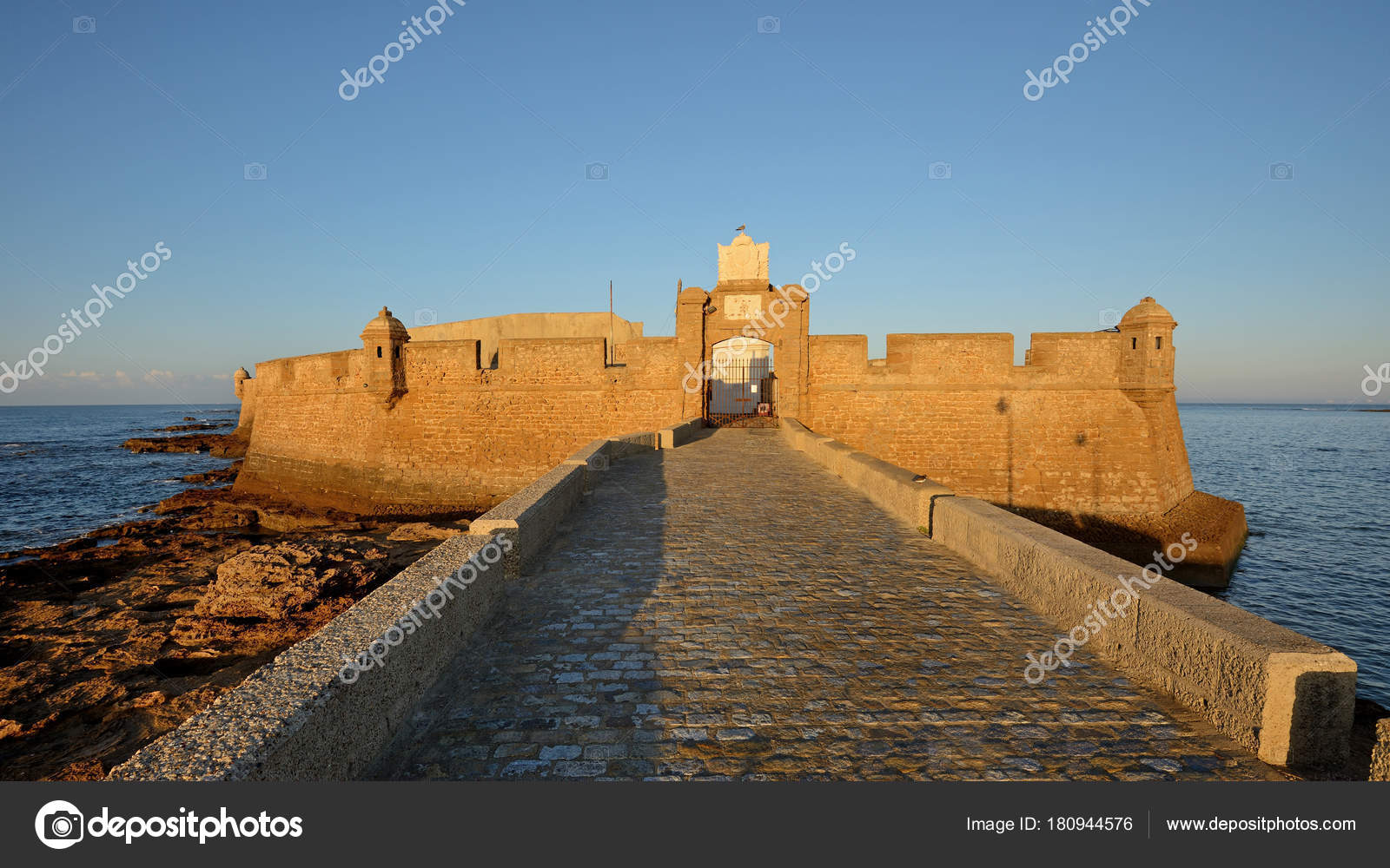 Castillo San Sebastián Cádiz Andalucía España: fotografía de stock ...