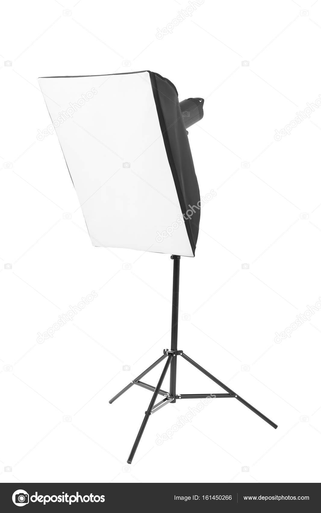 A studio softbox isolated on a white background. A professional studio ...
