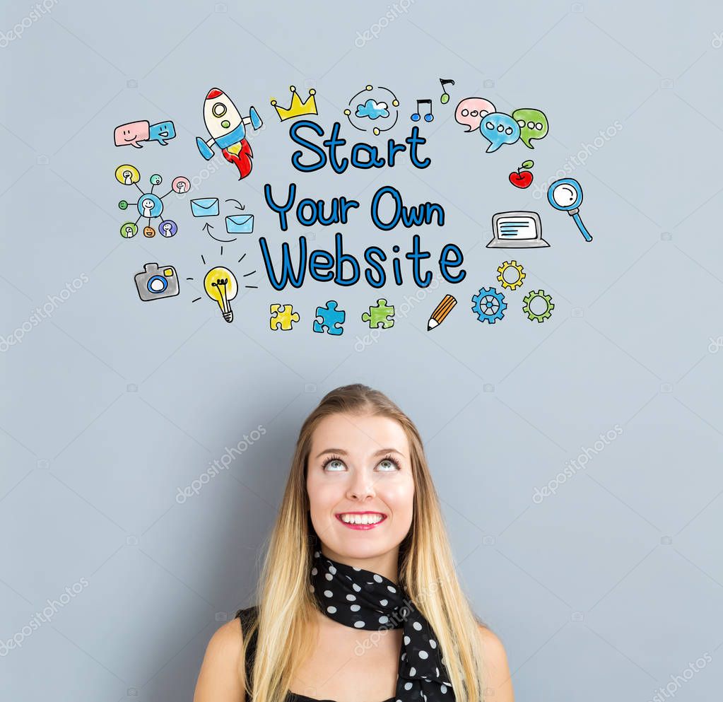 Inicie su propio concepto de sitio web 2024