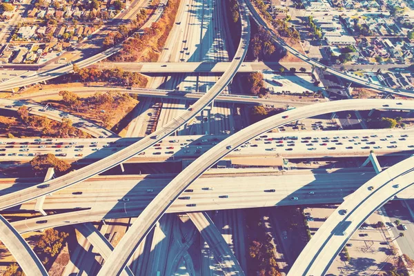 Freeway intersection in Los Angeles — Stock Photo © Melpomene #146168801