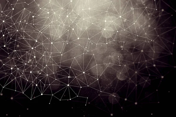 Abstract technology geometric polygonal lines background - Stock Image ...