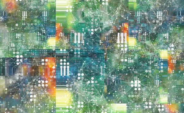 Abstract technology collage background Stock Photo by ©Melpomene 324660578