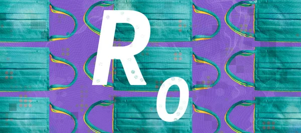 R Nought theme with viral objects — Stock Photo © Melpomene #358456914