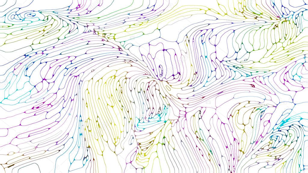 Patrón de diseño de líneas de colores en movimiento para impresiones ...