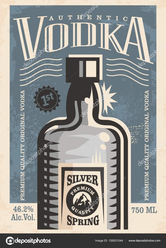 Vodka retro poster Stock Vector Image by ©lukeruk #159201044