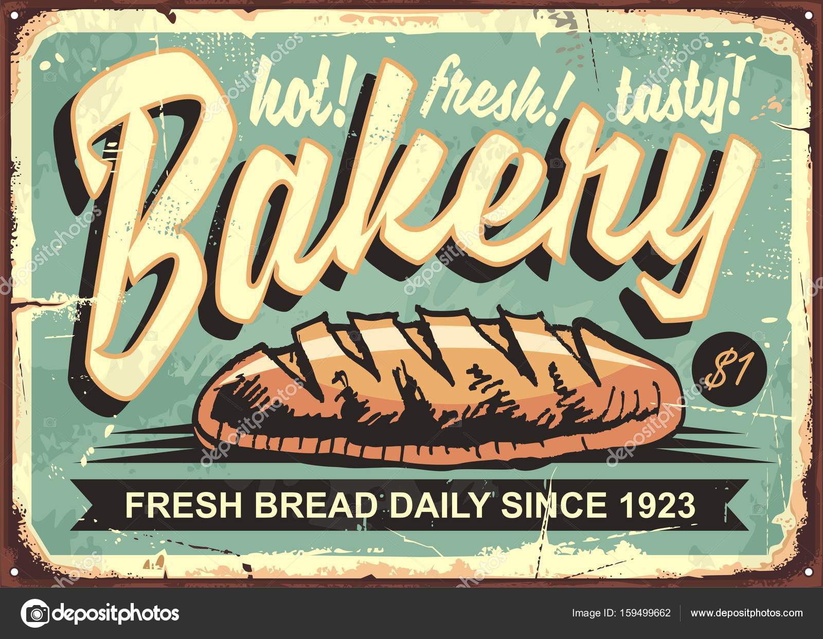 Bakery shop sign ⬇ Vector Image by © lukeruk | Vector Stock 159499662