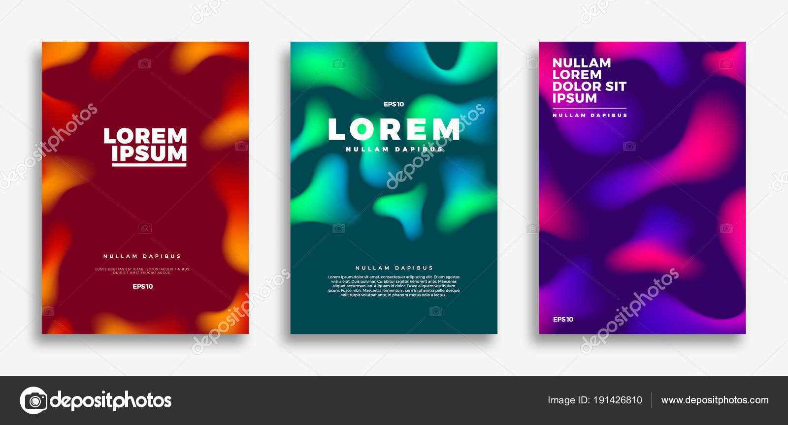 Gestaltung der Titelseite, kreativer Hintergrund der Farbverläufe Stock ...