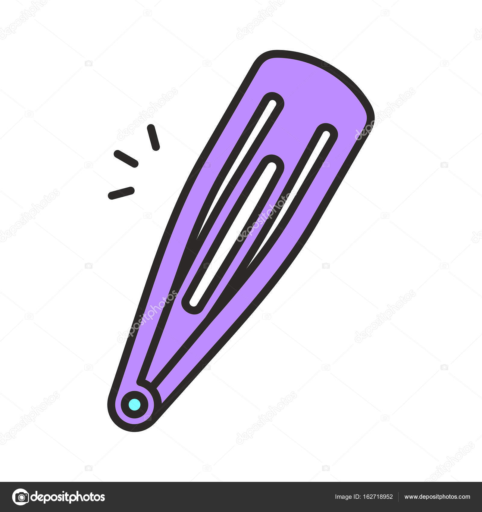 Hairpin vector icon Stock Vector Image by ©NataliiaVolyk #162718952