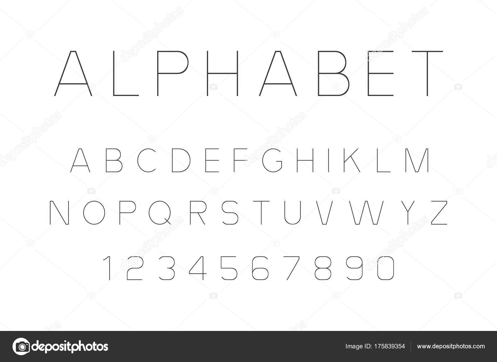 Black Font Alphabet Stock Vector by ©NataliiaVolyk 175839354