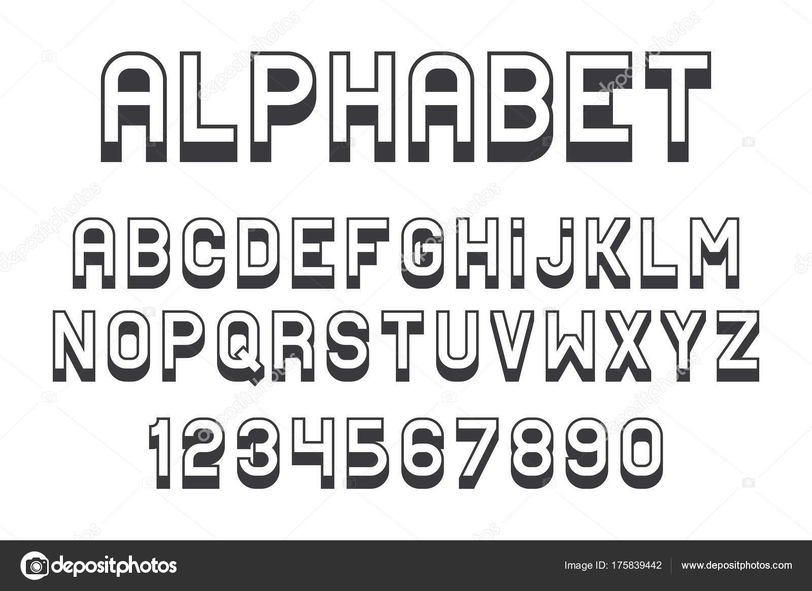 Black Font Alphabet Stock Vector Image by ©NataliiaVolyk #175839442