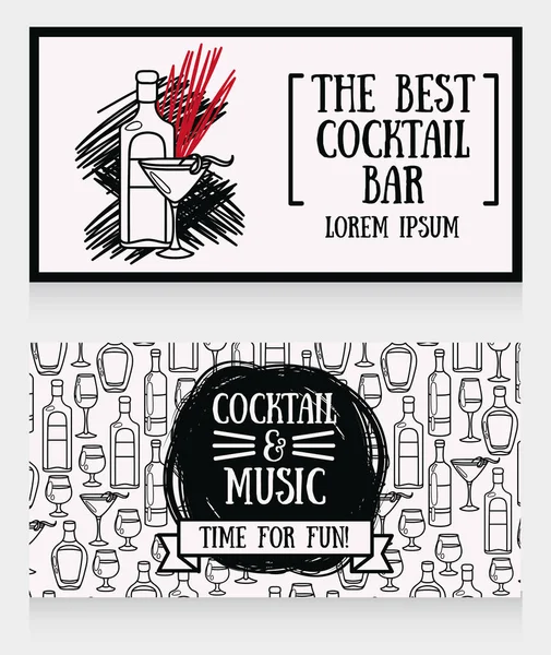 Banners for cocktail bar Stock Vector Image by ©ghouliirina #145059233