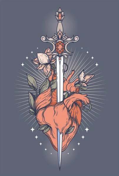 717 ilustraciones de stock de Corazón con espada | Depositphotos