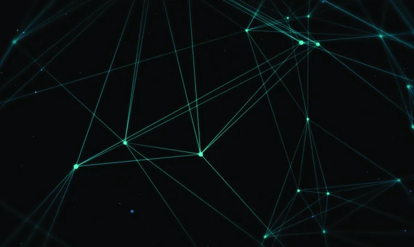 Abstract network dark background.Line connection presentation concept ...