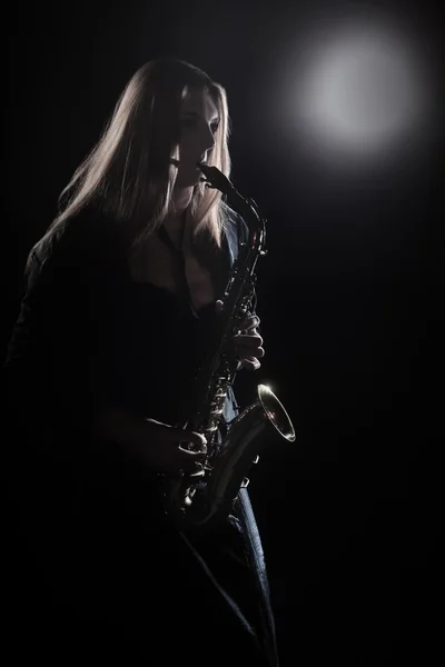 Saxophone player Saxophonist playing sax alto - Stock Image - Everypixel