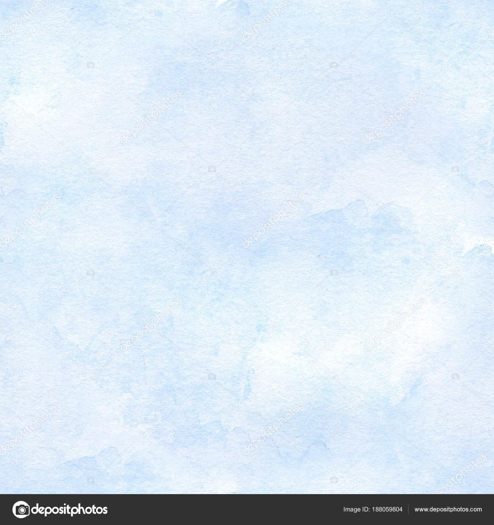 Seamless Sky Blue Watercolor Background Hand Drawn Illustration Stock ...