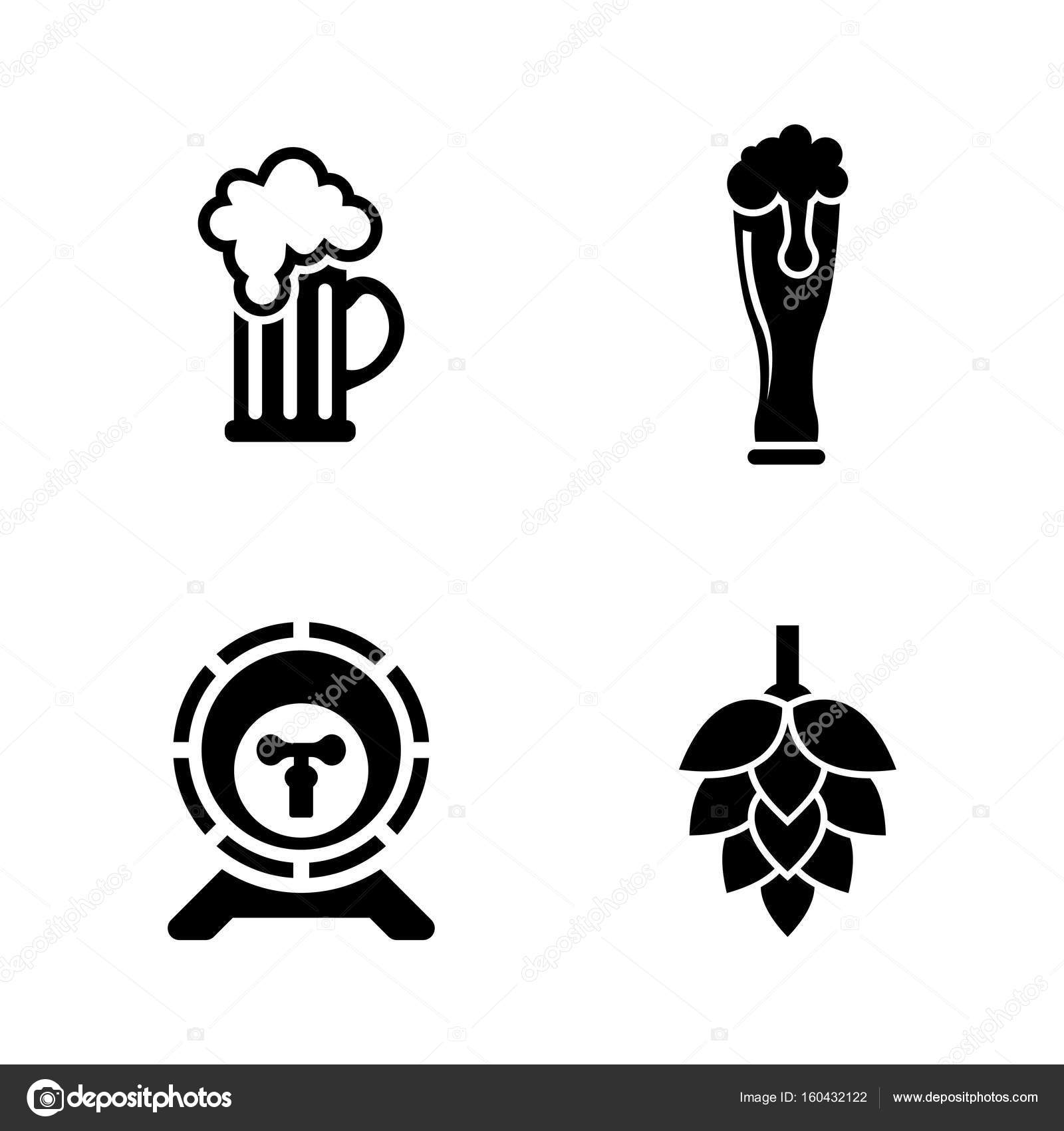 Beer. Simple Related Vector Icons Stock Vector Image by ©arctina2059 ...