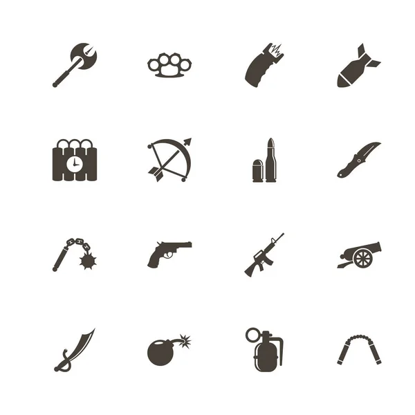Weapon icon set Stock Vector Image by ©missbobbit #42876421