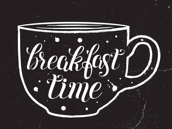 Breakfast time hand drawn lettering Stock Vector Image by ©tiny_selena ...