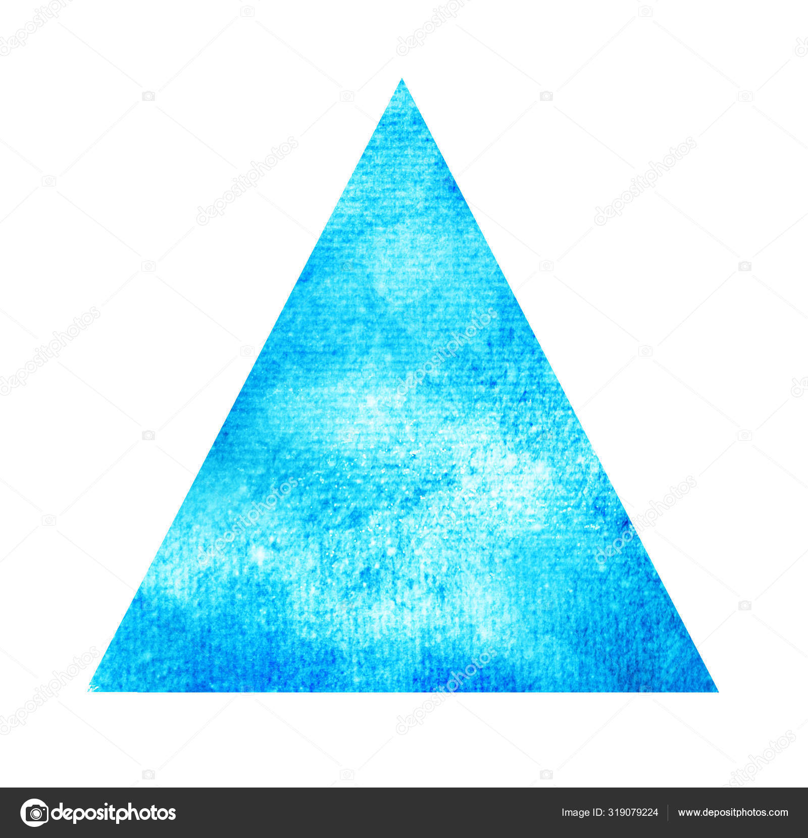 Watercolor triangle on white Stock Photo by ©sun_tiger 319079224