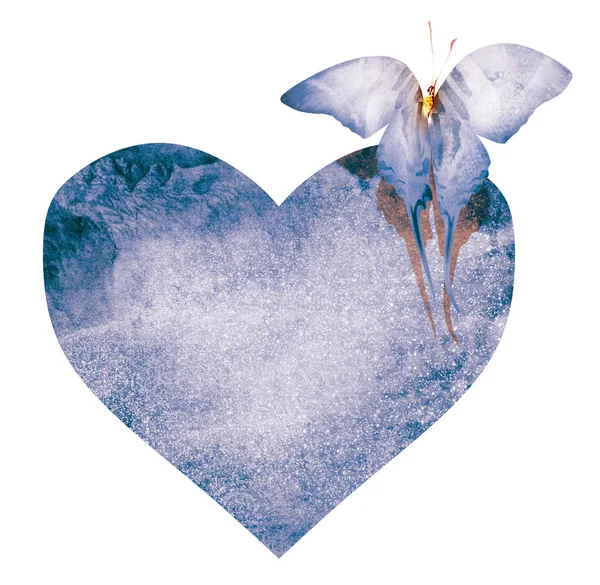 Blue Butterfly Heart Wallpapers