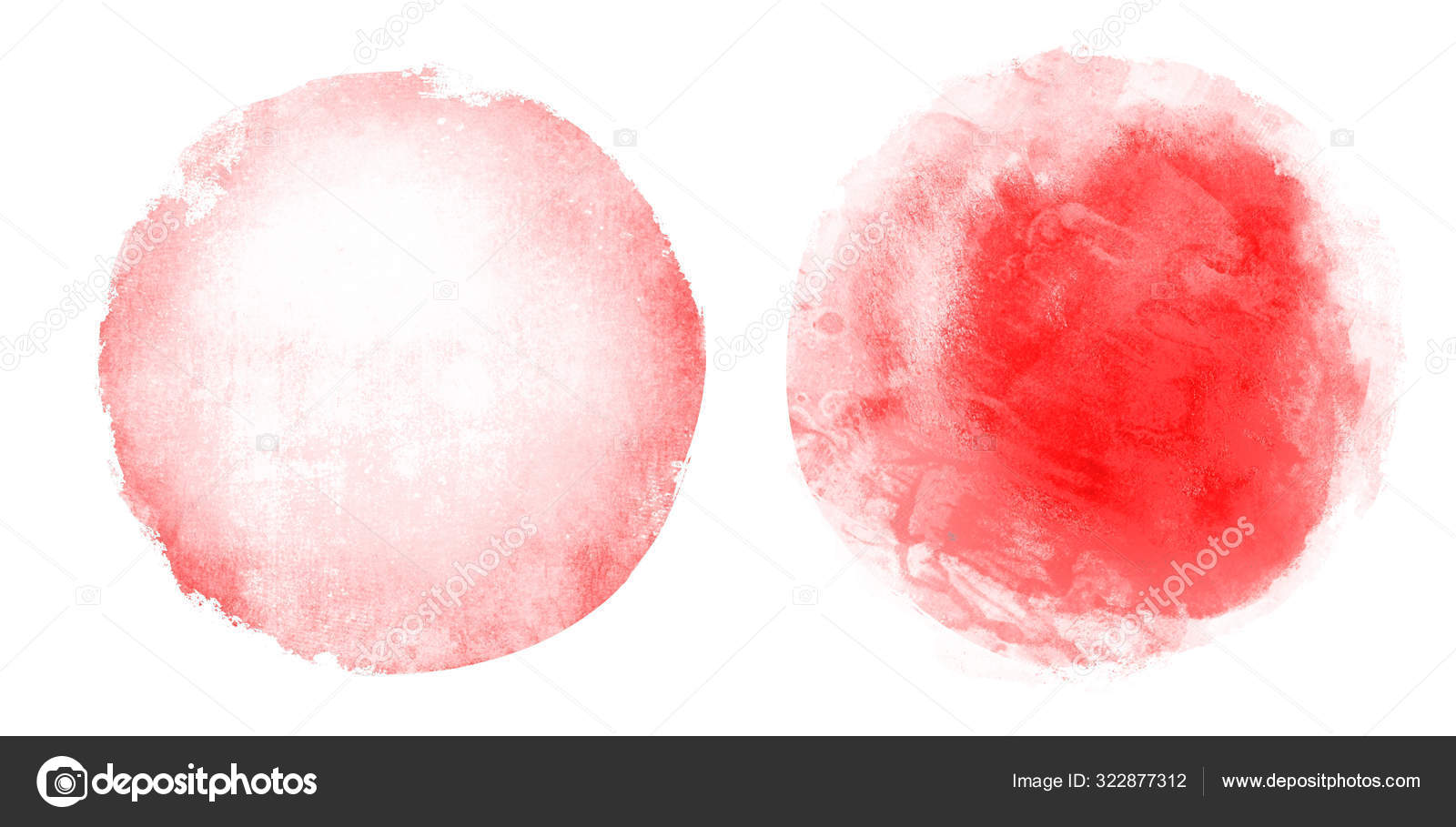 Two Watercolor Circles White Background Stock Illustration by ©sun ...
