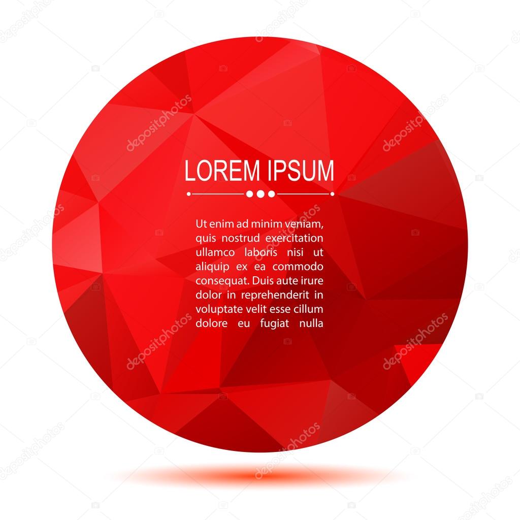 Bright red round frame Stock Vector Image by ©tokhiti #127849144