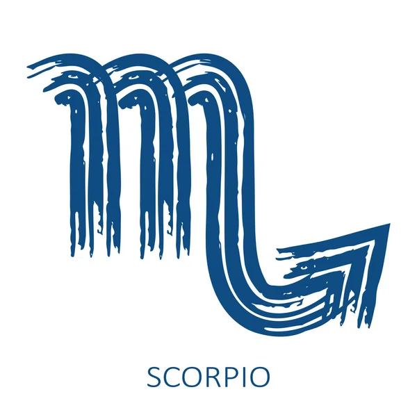 Zodiac Sign Scorpio Circle Border Isolated White Background Zodiac ...