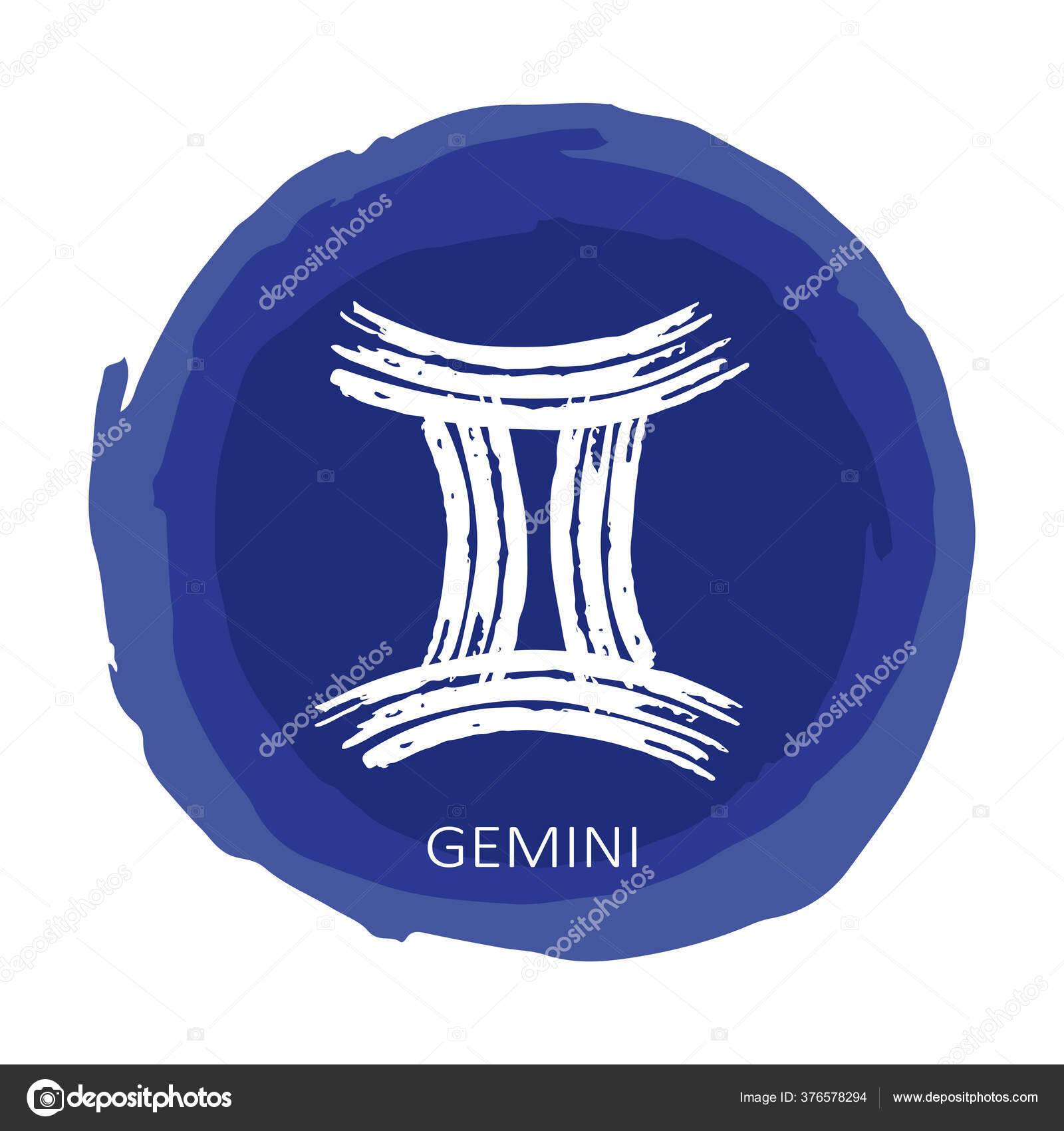 Blue Gemini Symbol