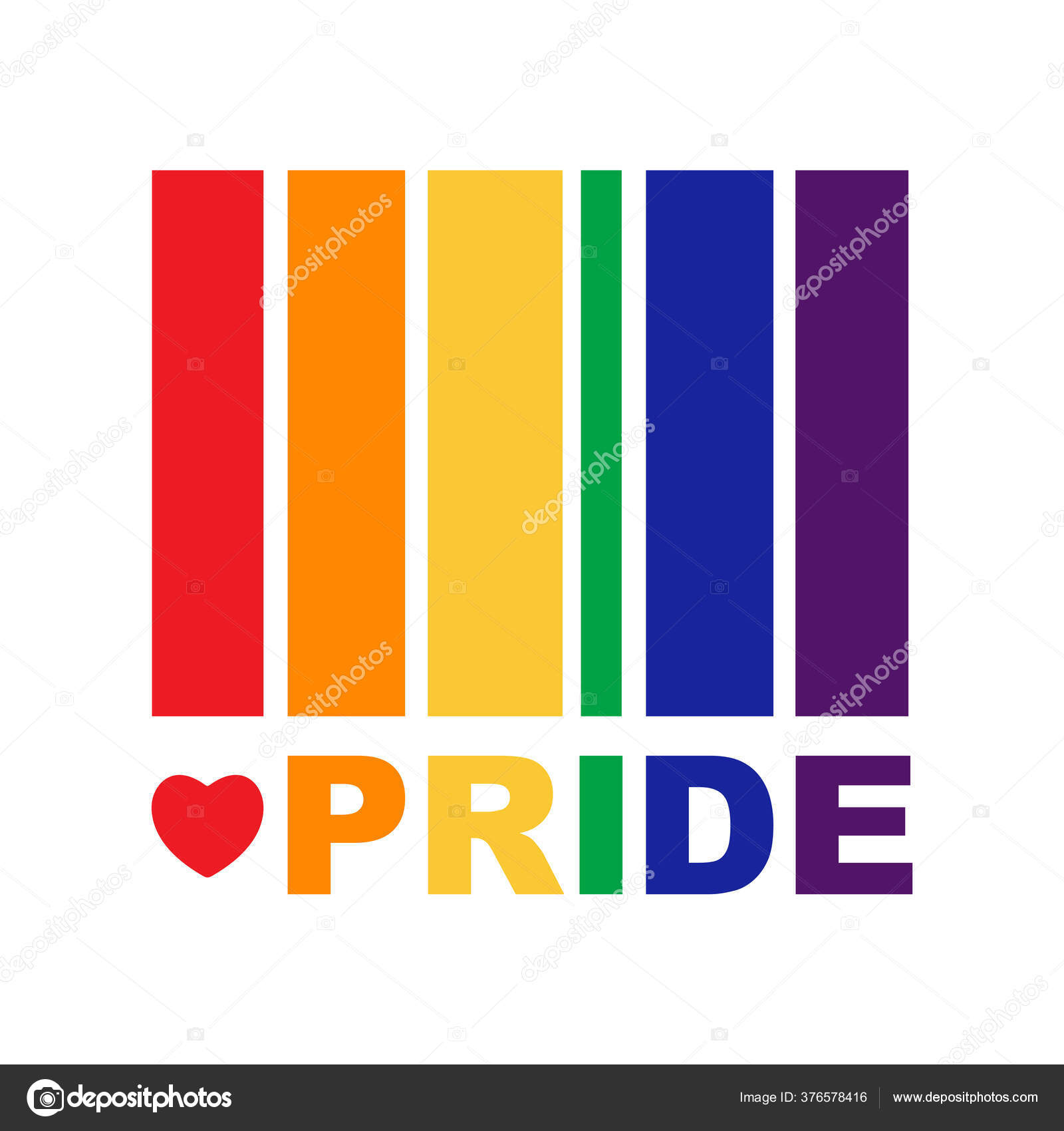 Rainbow Flag White Background Lgbt Pride Month Gay Rights Symbol Stock ...