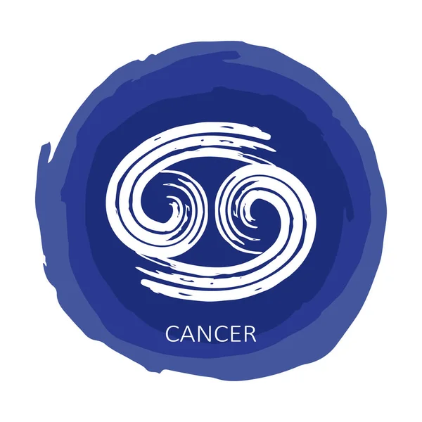 Zodiac Sign Cancer Isolated White Background Zodiac Constellation ...