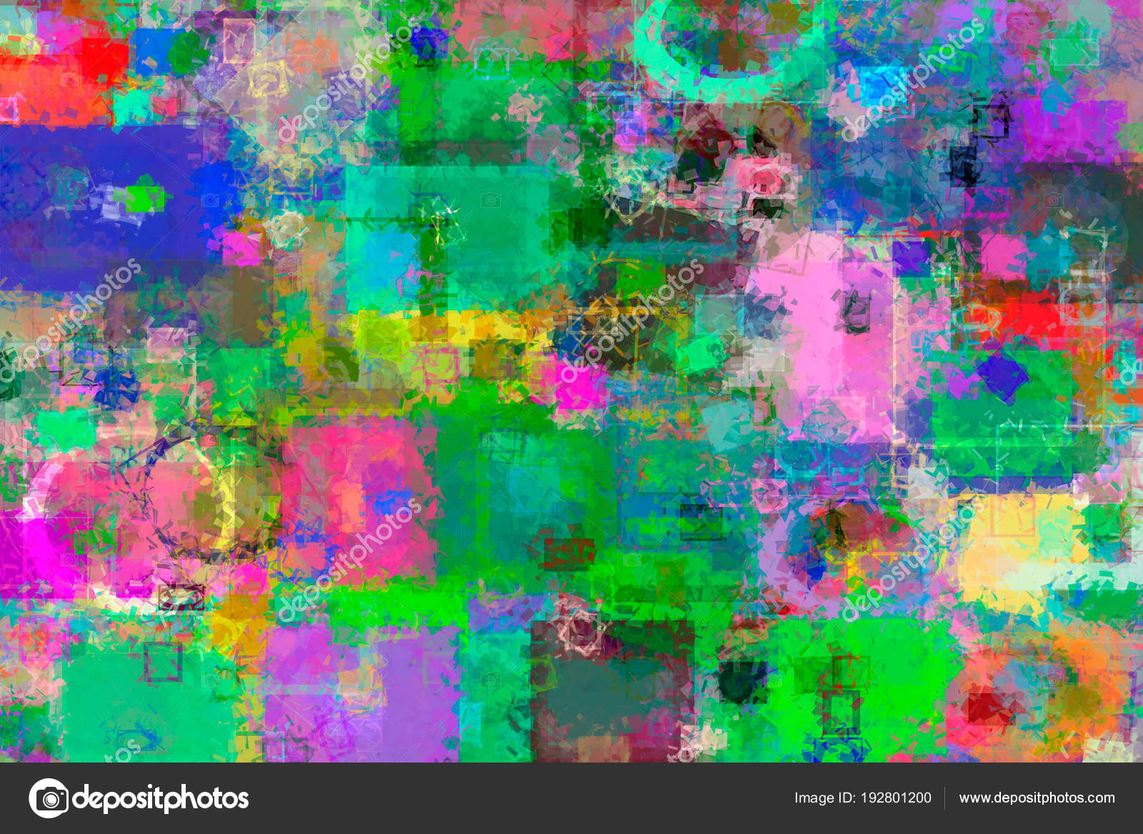 Random square & rectangle shape, digital generative art for web Stock ...
