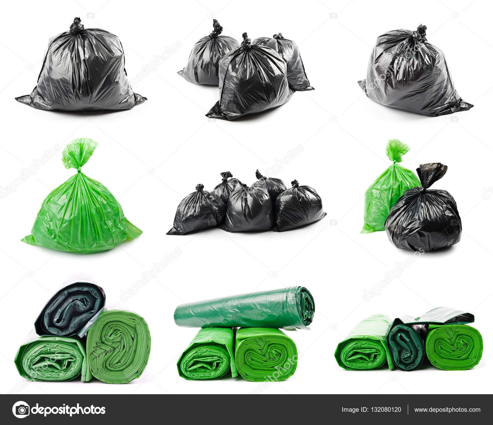 Collage of garbage bags Stock Photo by ©maurus 132080120