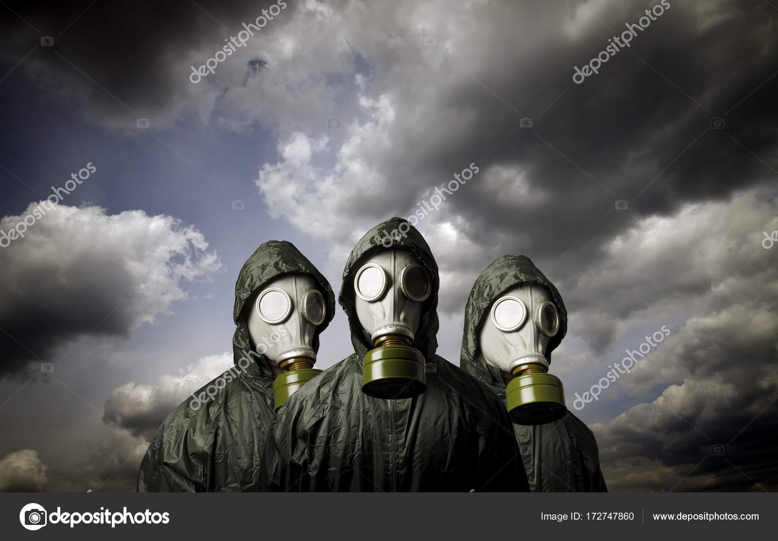 Three gas masks. Survival theme. — Stock Photo © maurus #172747860