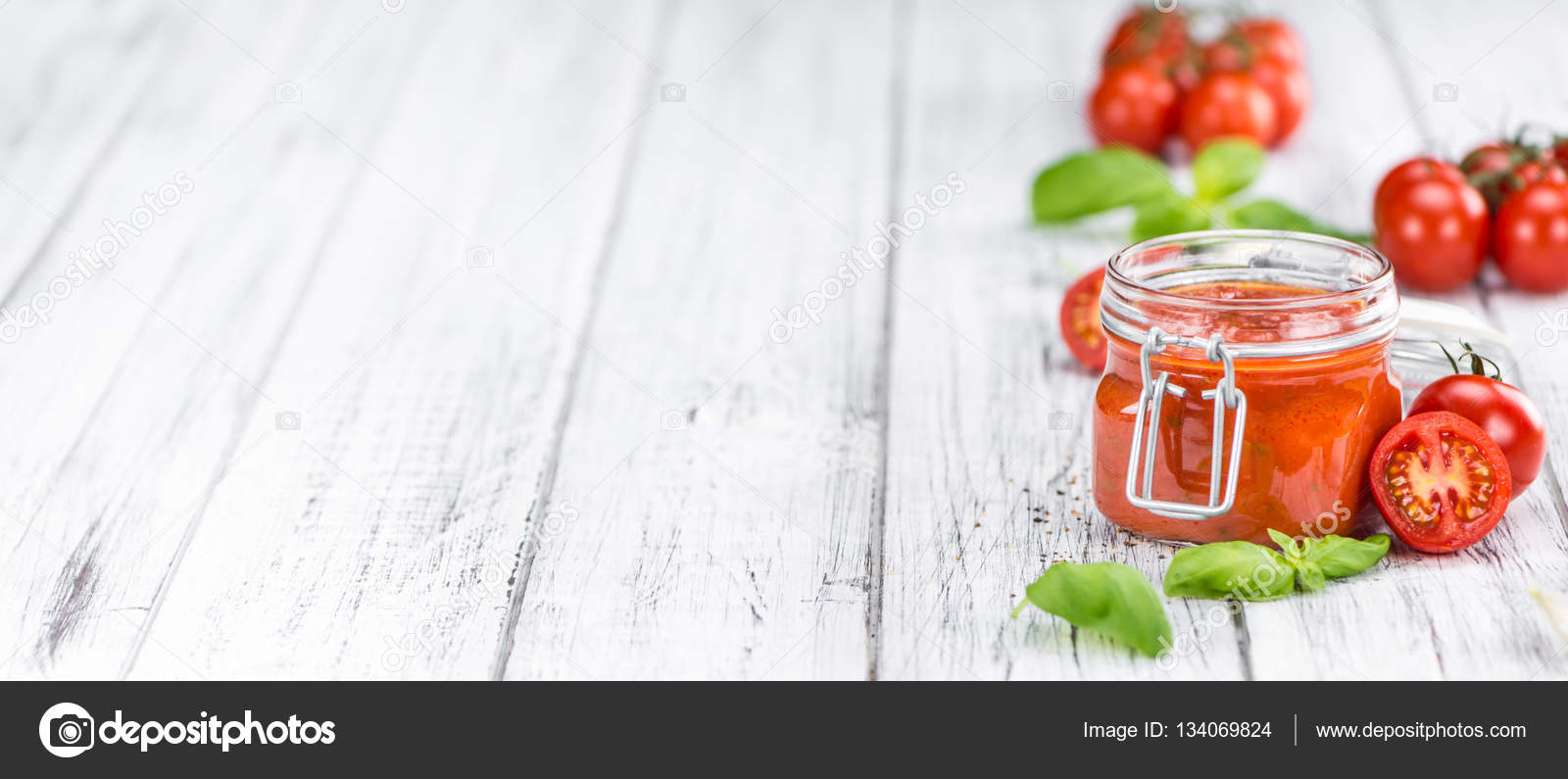 Tomato Sauce on a vintage background Stock Photo by ©HandmadePicture ...