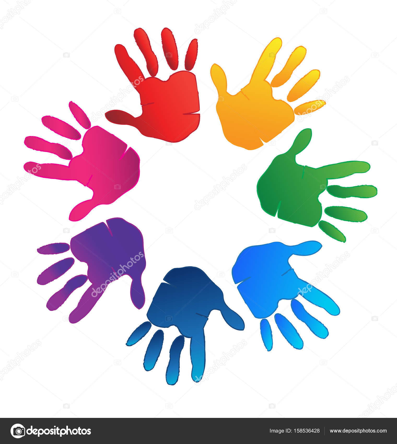 Hands teamwork logo Stock Vector Image by ©Glopphy #158536428