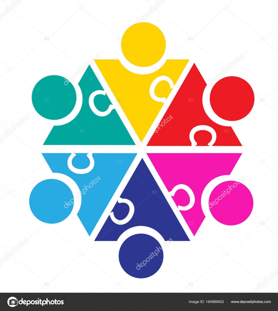 Teamwork Puzzle Logo