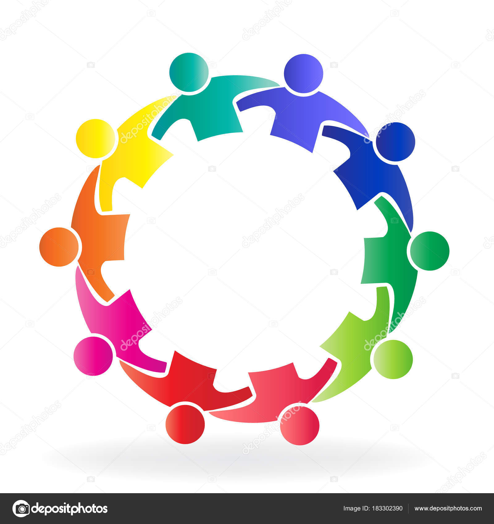 Vector Trabajo Equipo Comunidad Personas Logo Vector de stock por ...