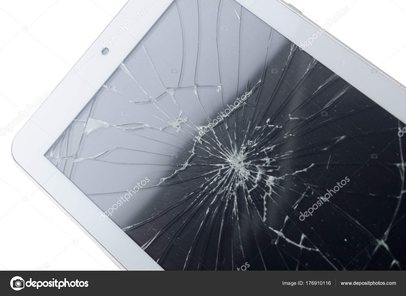 Broken Screen Display Cracks Display Replacement — Stock Photo ...
