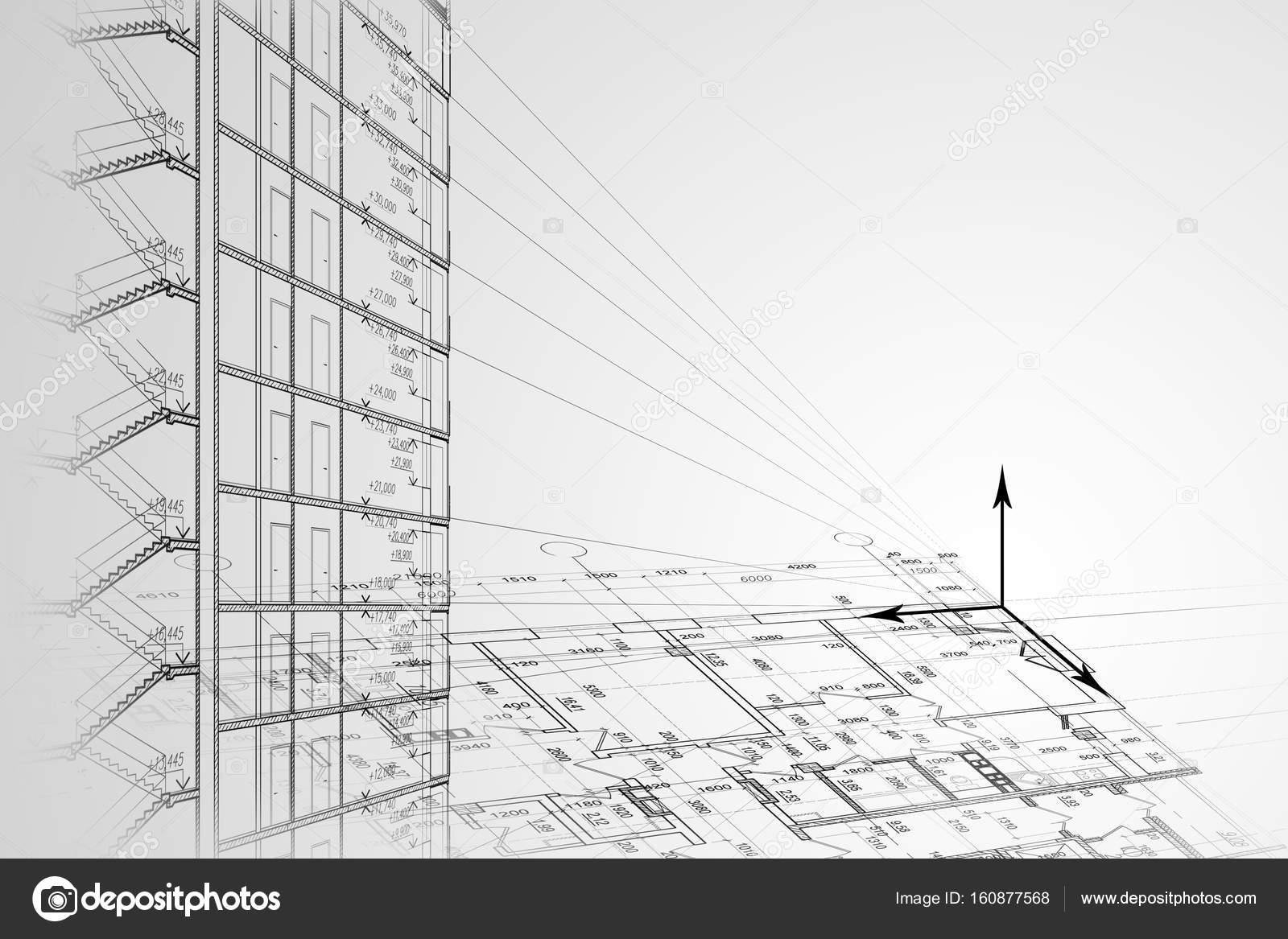 Background of architectural drawing Stock Photo by ©sofi-arch.yandex.ru ...