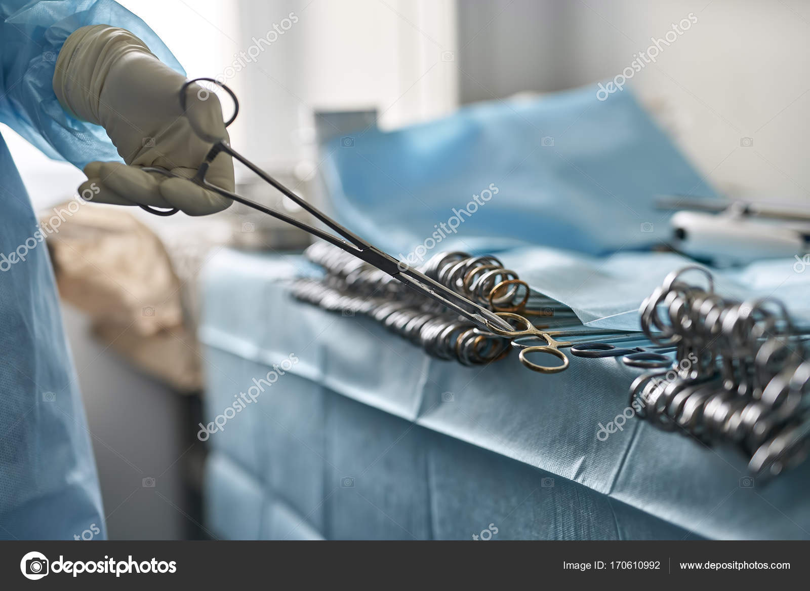 Doctor is taking forceps — Stock Photo © bezikus #170610992