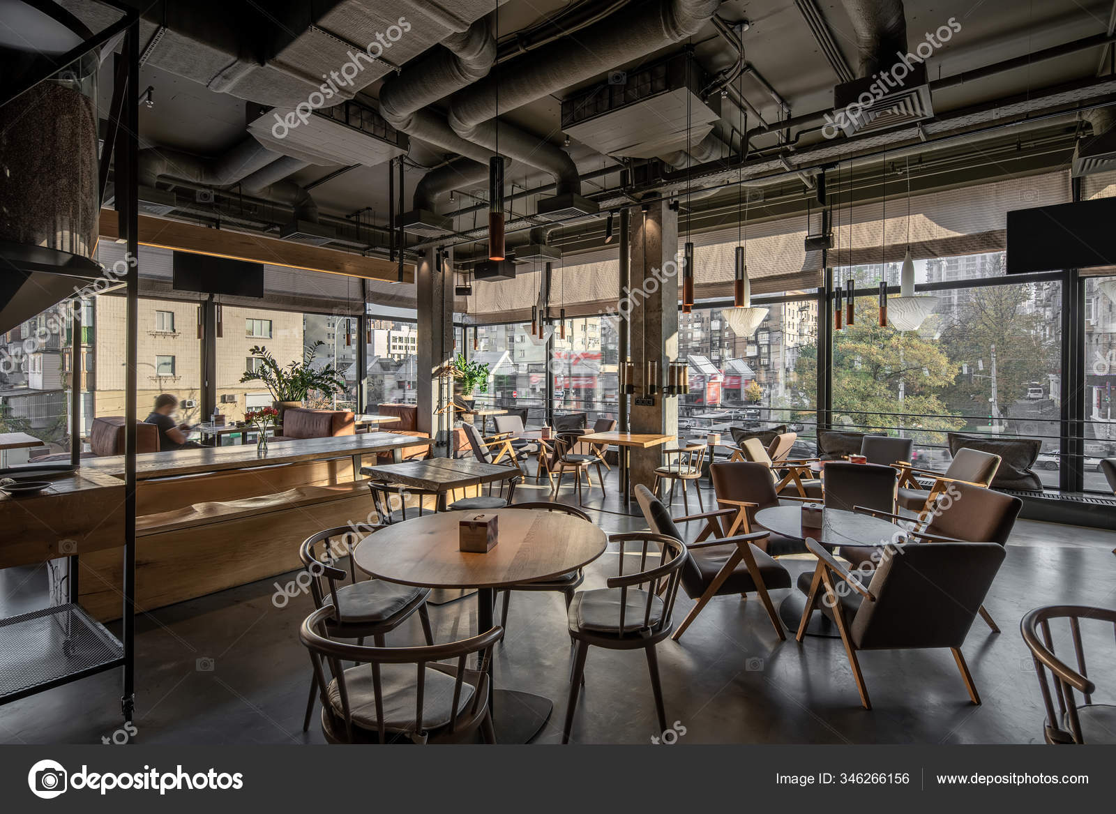 Coffee Shop Interior Window